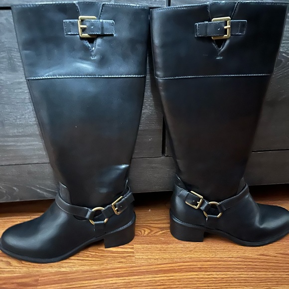 Chaps | Shoes | Chaps Black Boots Size 65 | Poshmark